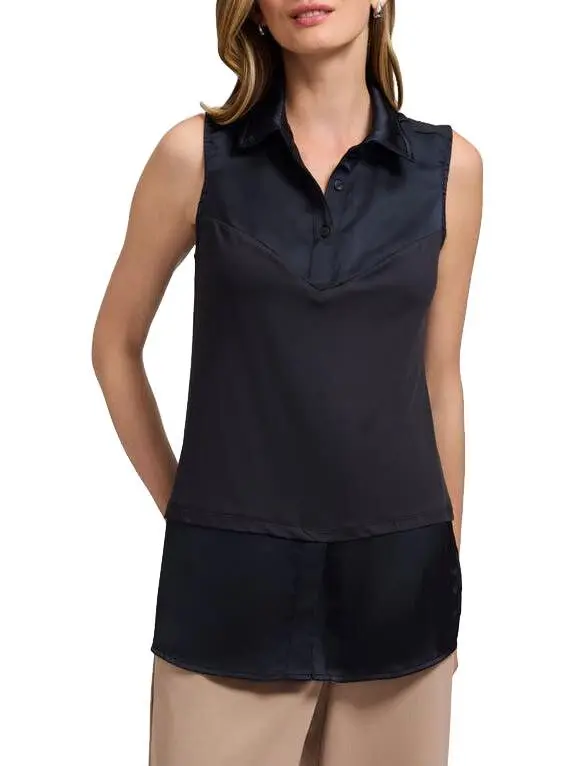 Foxcroft Sasha Sleeveless Tunic - Black