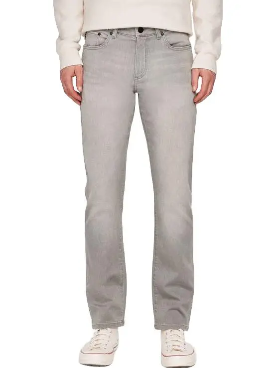 DL1961 Russell Slim Straight Leg Jeans - Washed Grey Knit