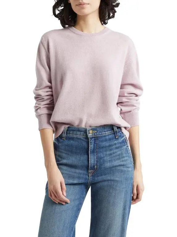 Johnstons Of Elgin Lunan Cashmere Crewneck Sweater - Lunan Pink