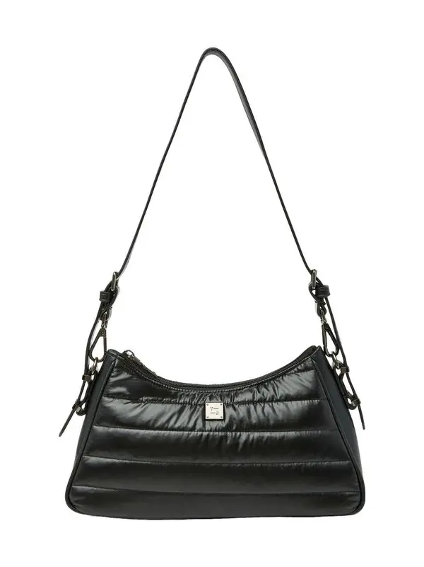 THINK ROYLN Cosmopolitan Quilted Shoulder Bag - Pearl Black