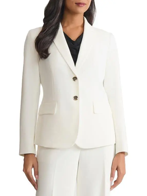 KASPER Two-button Blazer - Vanilla Ice