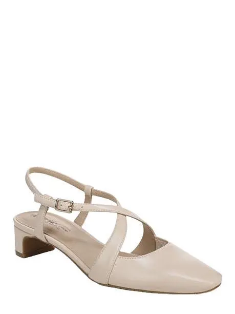 LIFESTRIDE Lavina Slingback Pumps - Seashell Beige