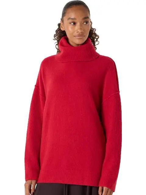 HUSH Meryl Roll Neck Sweater - Fiery Red