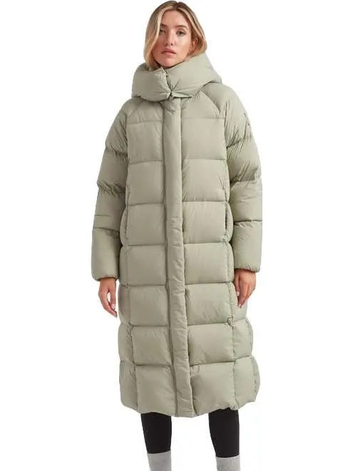 JACK1T Ultra Long Puffer Down Coat - Sage/stone