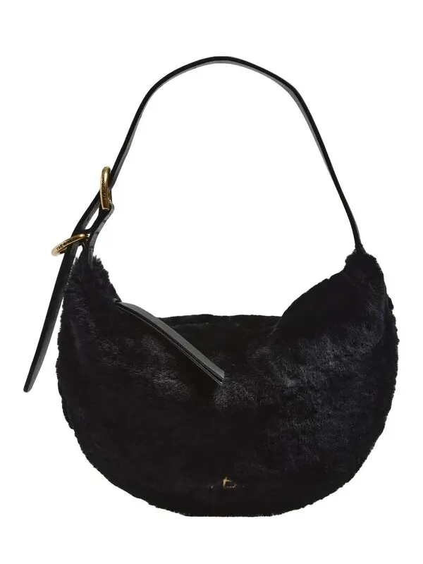 Rag & Bone Mercer Small Shearling Hobo - Black