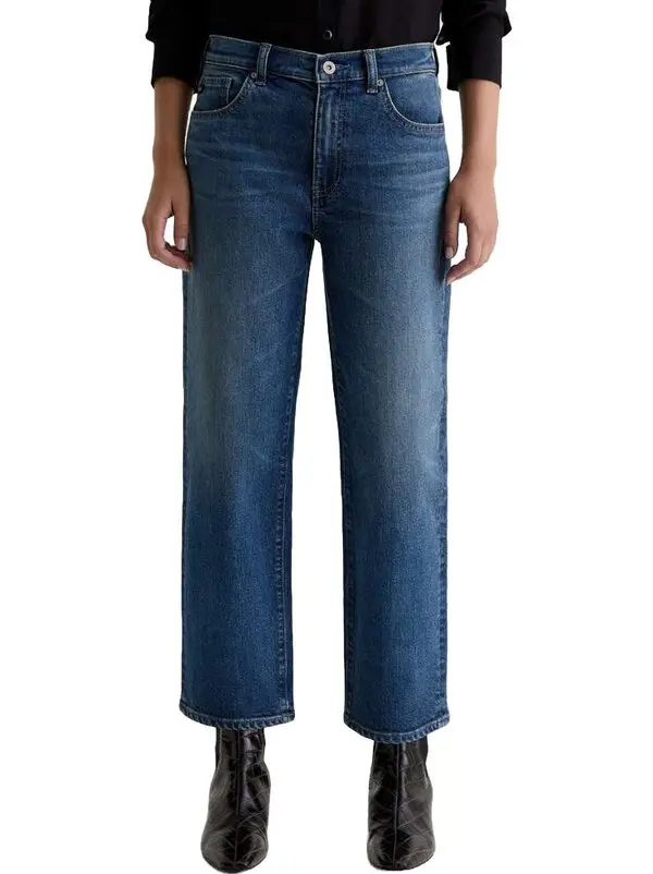Ag Brinley Mid-rise Straight Leg Jeans - Hotel California