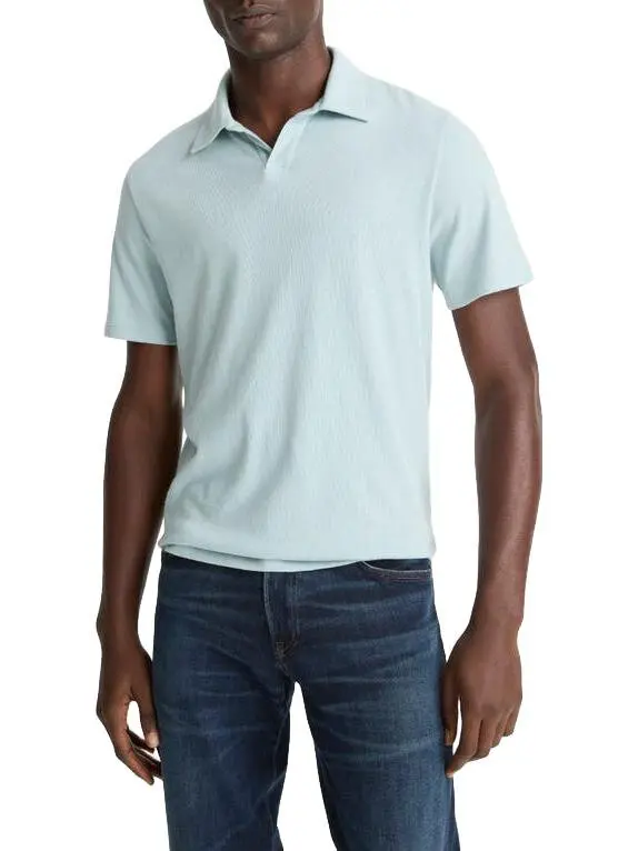 Vince Loose Johnny Collar Polo - Dark Cascade