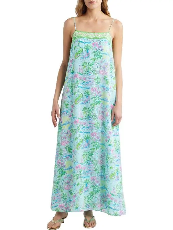 Lilly Pulitzer® Amalfi Silk Sundress - Pond Blue
