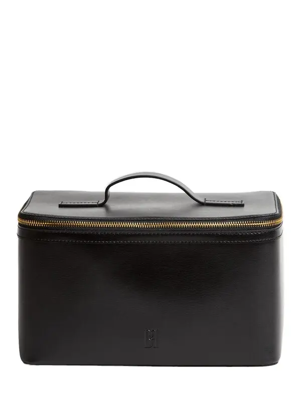 BY MALENE BIRGER Aya Leather Cosmetics Case - Black