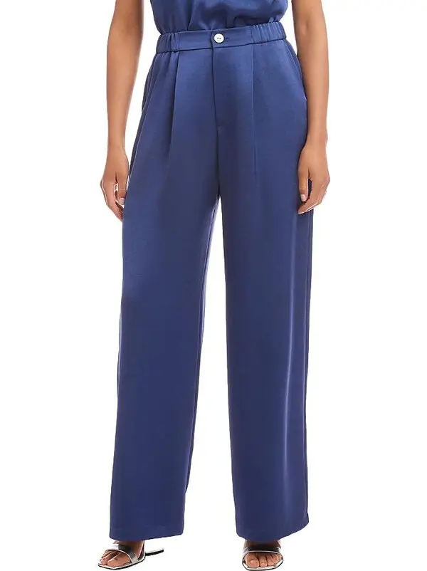 Fifteen Twenty Sofi Pleated Pants - Dusty Blue