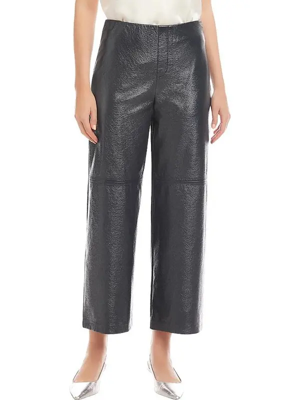 Fifteen Twenty Faux Leather Trousers - Navy