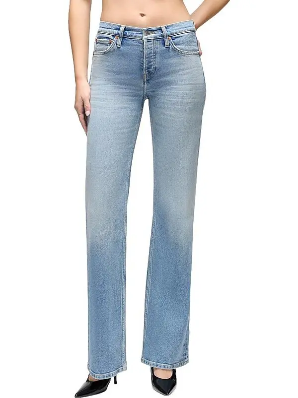 RE/DONE 70s Mid-rise Bootcut Jeans - Opal Indigo