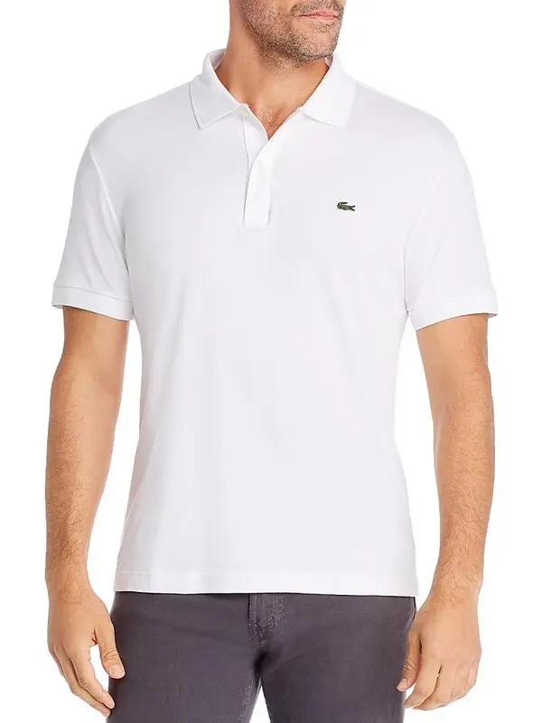 Lacoste Pima Cotton Regular Fit Polo Shirt - White
