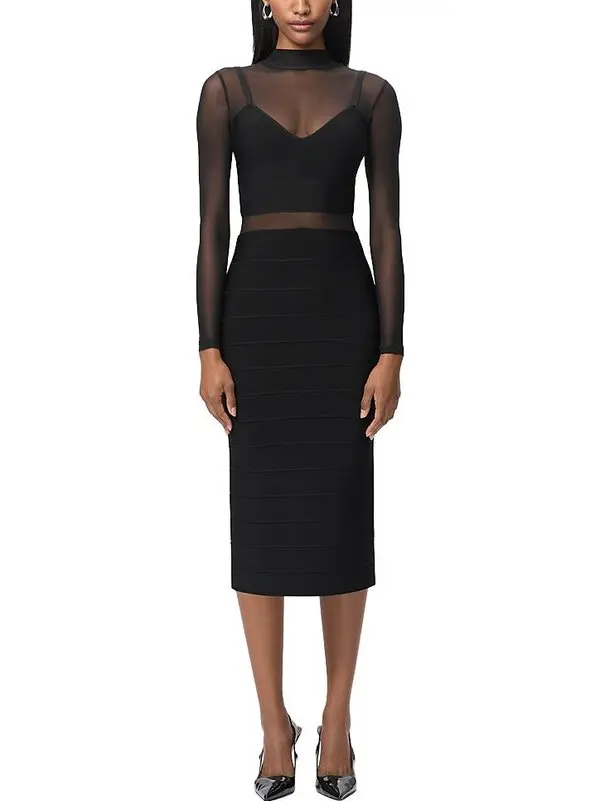 Herve Leger The Noelle Dress - Black