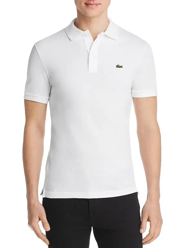 Lacoste Petit Pique Slim Fit Polo Shirt - White