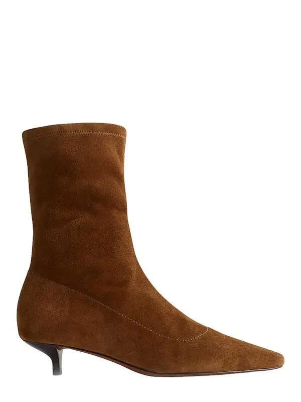 Madewell The Ciel Glove Ankle Boots - Warm Chestnut