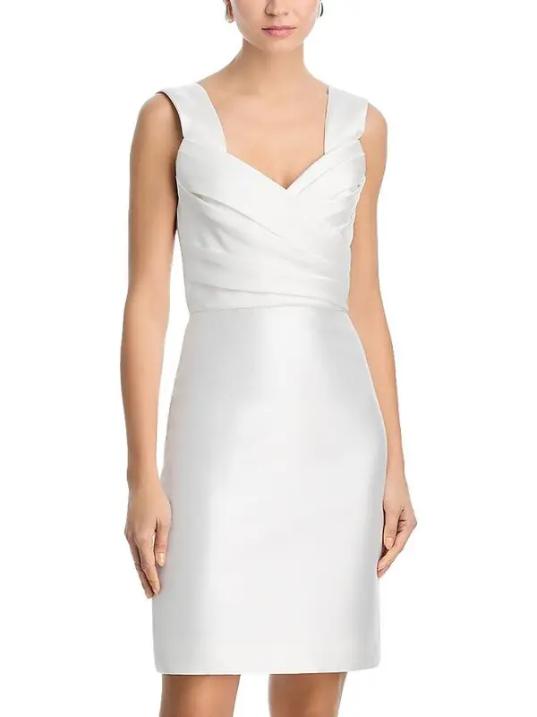 Amsale Ruched Bodycon Dress - Ivory
