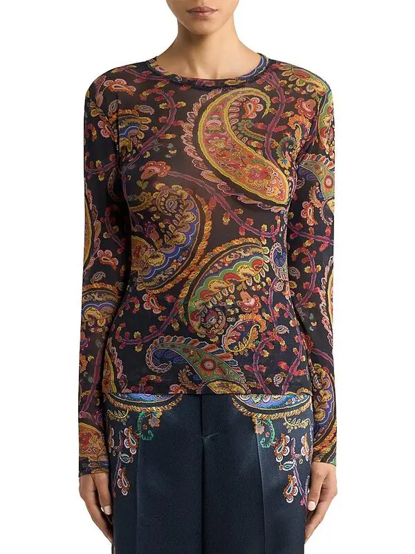 Etro Long Sleeve Top - Print On B
