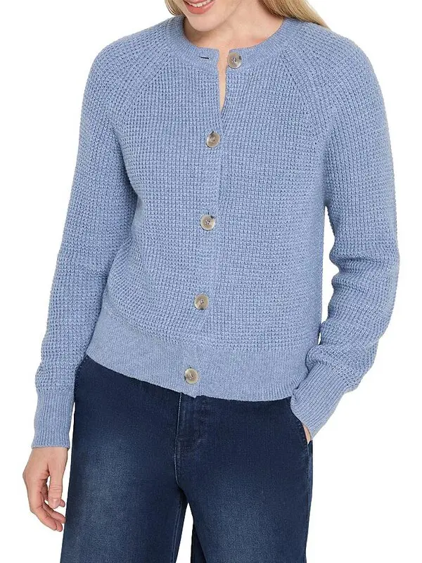 NIC+ZOE Waffle Tuck Cardigan - Dusty Moon