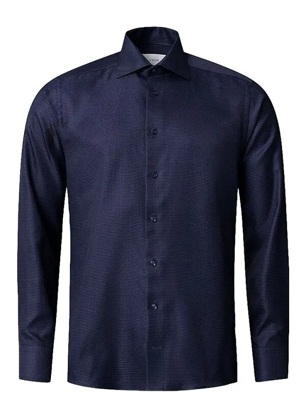 Eton Contemporary Fit Check Shirt - Navy
