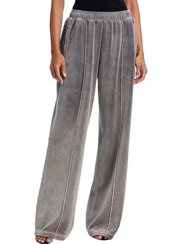 Alexander Wang Embellished Sweatpants - Titanium