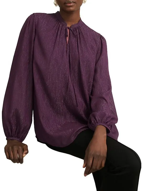 HOBBS LONDON Vivien Top - Mulberry Purple