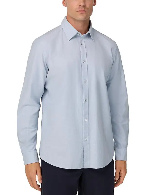 Boggi Milano Cotton Oxford Shirt - Light Blue