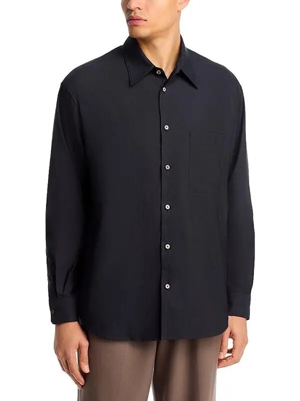 LEMAIRE Regular Shirt - Squid Ink