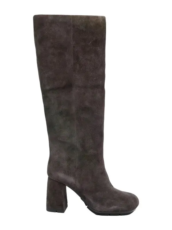 Ash 90mm Eliah Block-heel Knee-high Boots - Brown