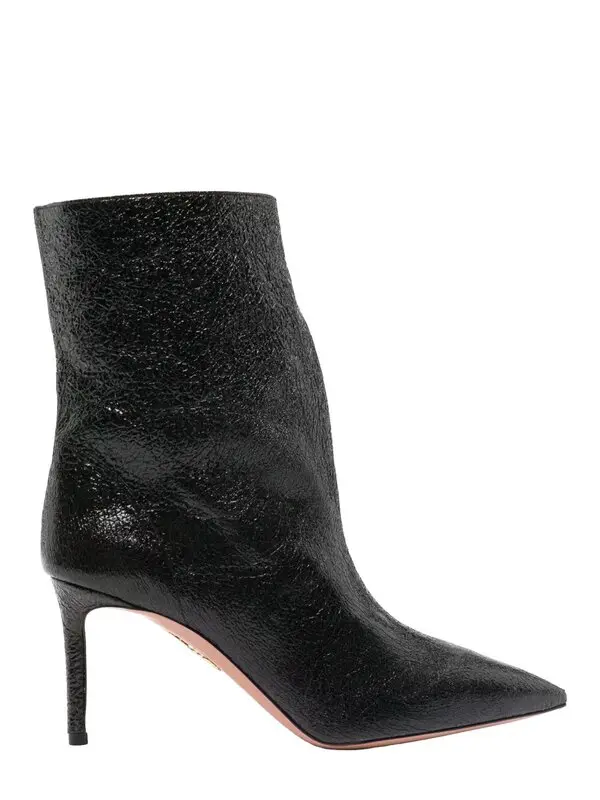 AQUAZZURA Matignon 75mm Ankle Boots - Black