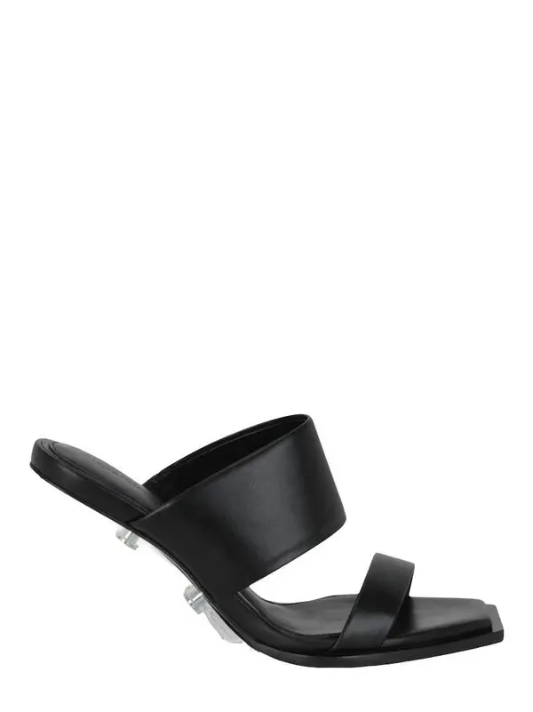 Alexander McQueen Shard Leather Sandals - Black
