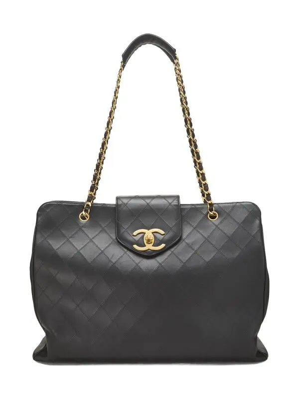 Chanel Calfskin Tote - Black