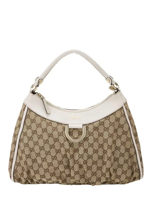 Gucci Original Gg D-ring Abbey Shoulder Bag - White