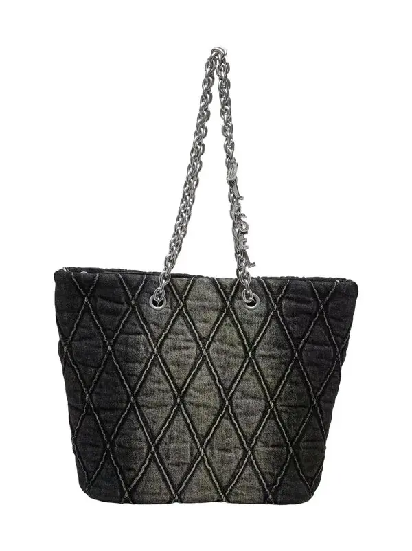 DIESEL® Quilted Chain Tote Bag - Black