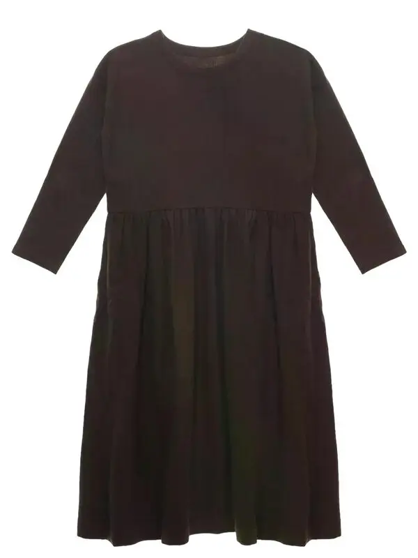 UMA WANG Alexa Long-sleeve Midi Dress - Brown