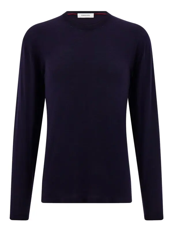 FERRAGAMO Crewneck Sweater - Blue