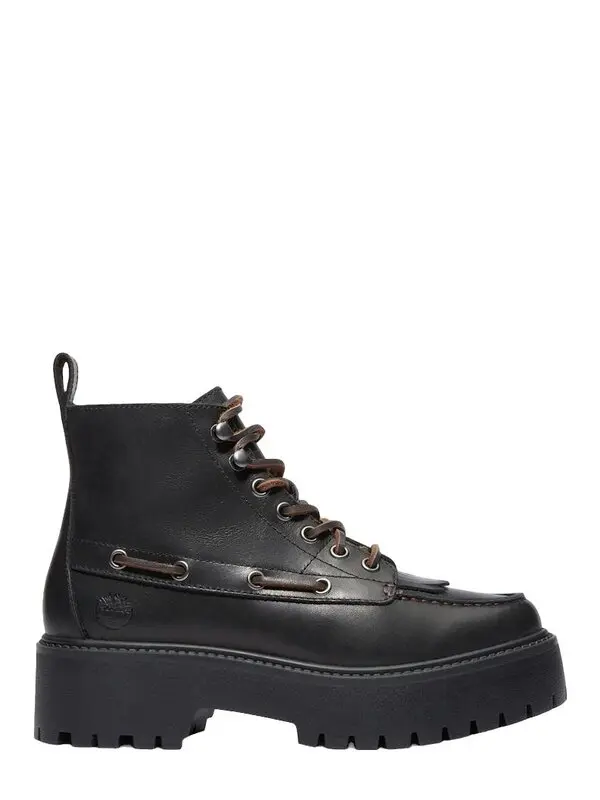 Timberland Stone Street Mid Platform Kiltie Boots - Black