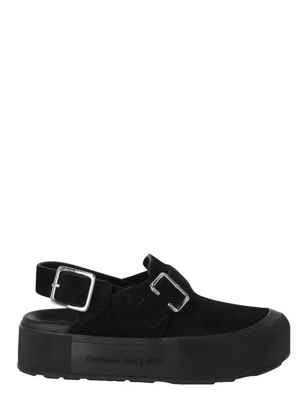 Alexander McQueen Micmac Clogs - Black/silver