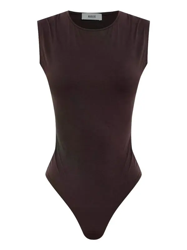 AGOLDE Aura Sleeveless Bodysuit - Brown