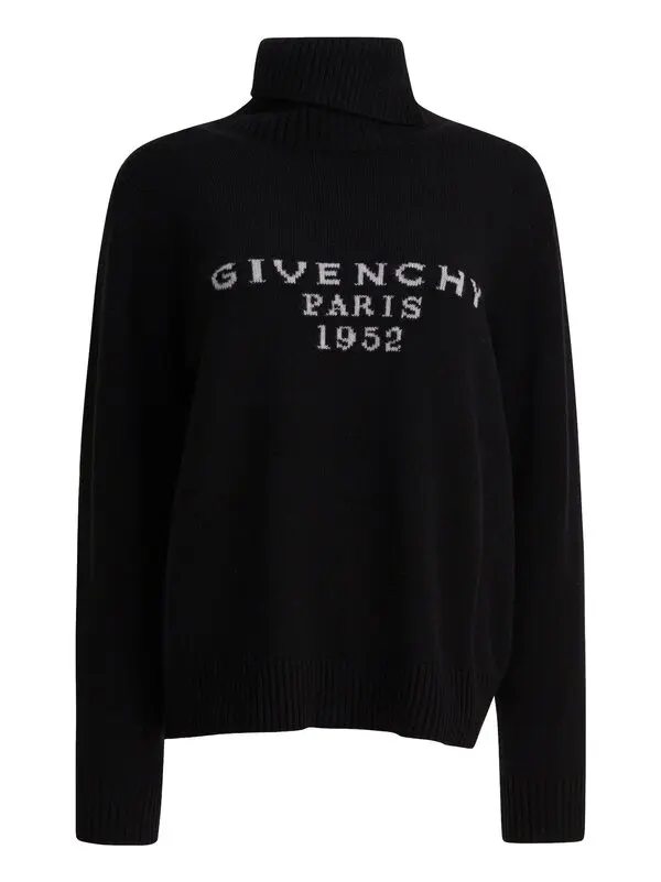 Givenchy Paris 1952' Turtleneck Sweater - Black