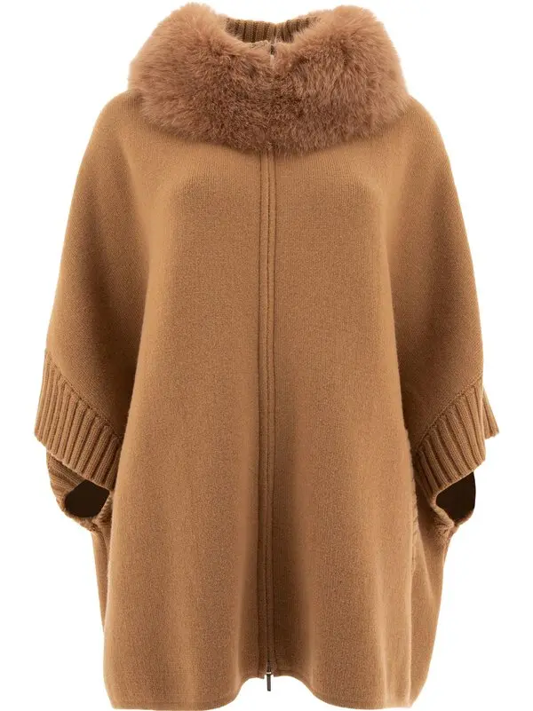 GIOVI Wool And Cashmere Poncho - Beige