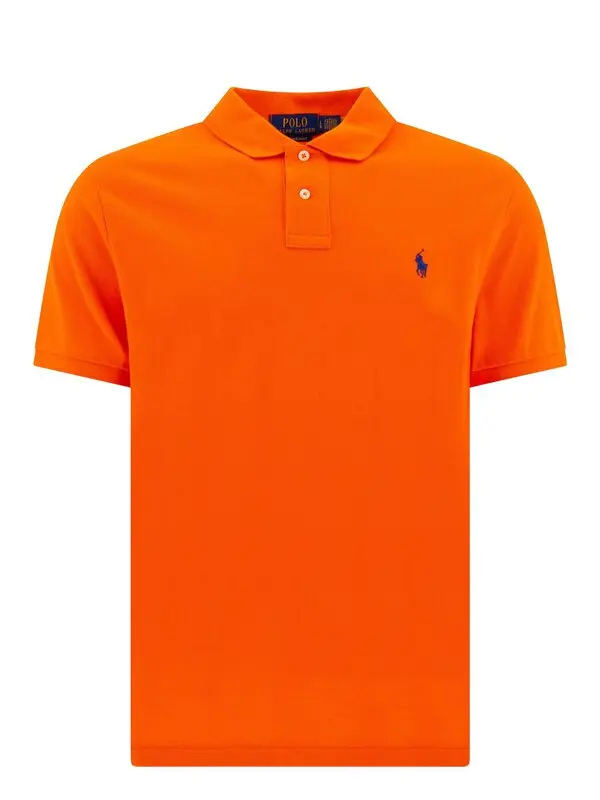 Polo Ralph Lauren Pique Polo Shirt - Orange