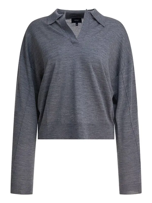 Soeur Fleming Merino Wool Sweater - Grey