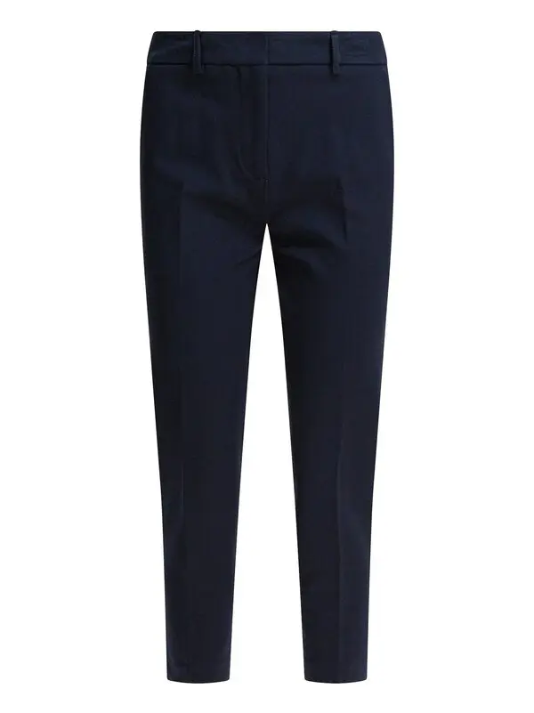 SEMPER Viscose Blend Slim Fit Pants - Blue