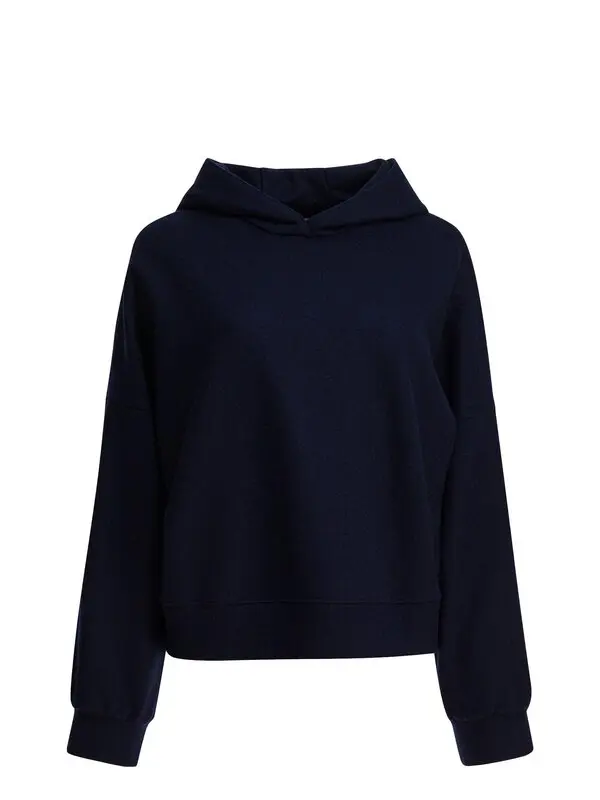 CIRCOLO 1901 Hooded Wool Sweatshirt - Blue
