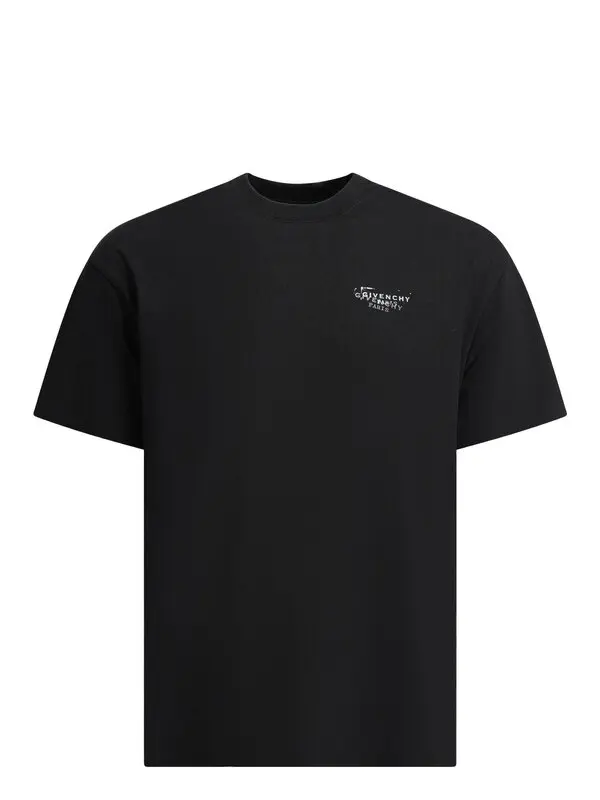 Givenchy Cotton T Shirt With Logo - Black