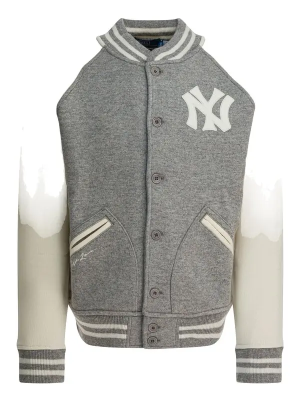 Ralph Lauren Yankees Wool Cardigan - Grey