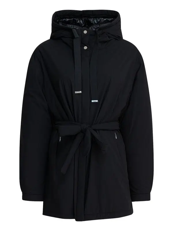 Herno Nylon Hooded Jacket - Black