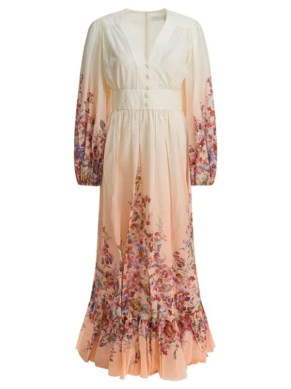 Zimmermann Awaken Maxi Dress - Pink