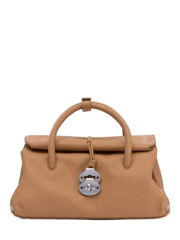 ZANELLATO Grained Leather Dotta® Handbag - Brown